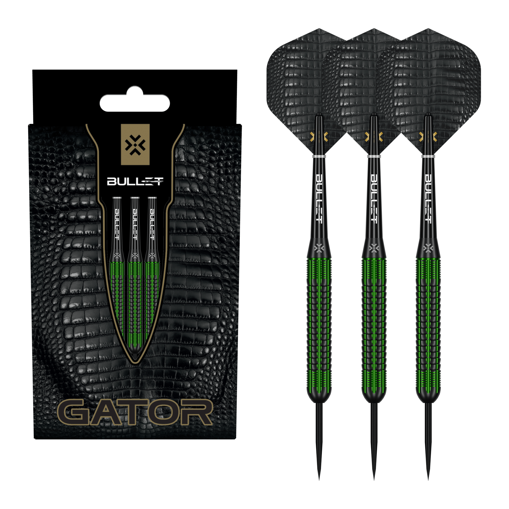 Buy Bullet Gator - Brass Barrel Steel Tip Darts from Darts Online