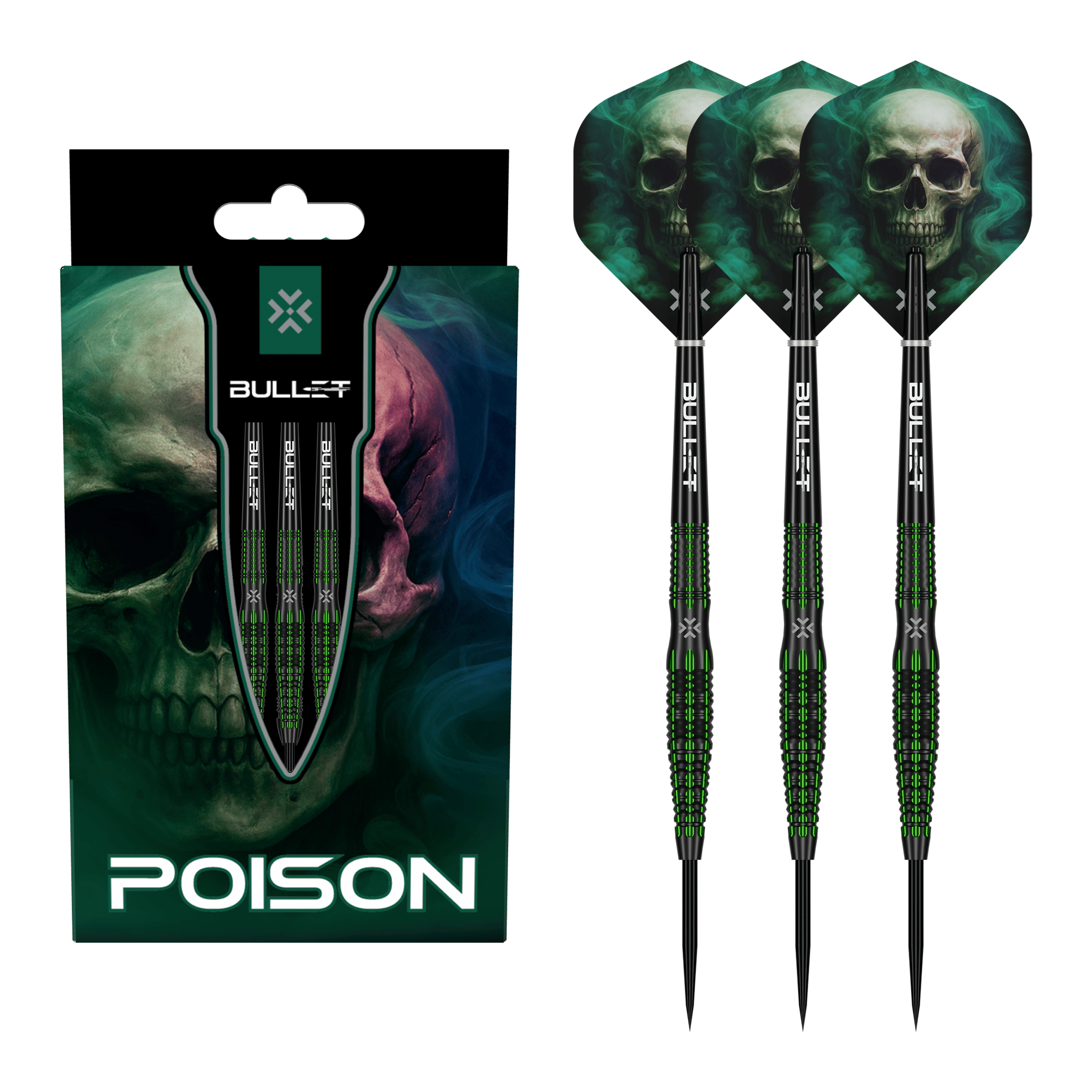 Buy Bullet Poison - 90% Tungsten Steel Tip Darts from Darts Online