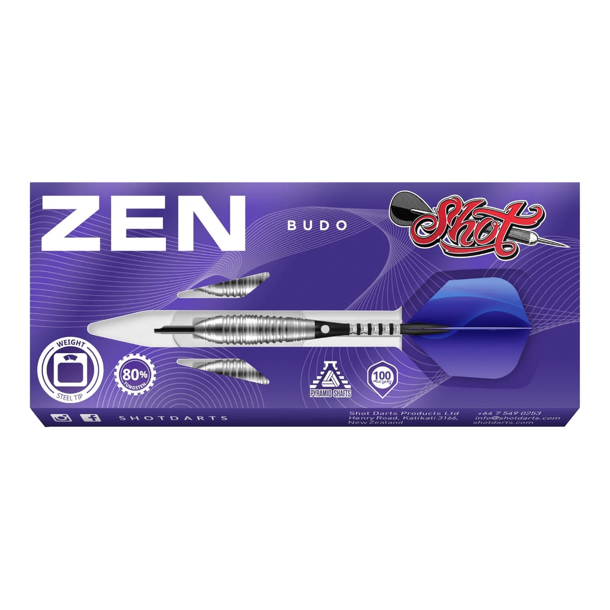 Buy Shot Zen Budo 80% Tungsten Steel Tip Darts from Darts Online