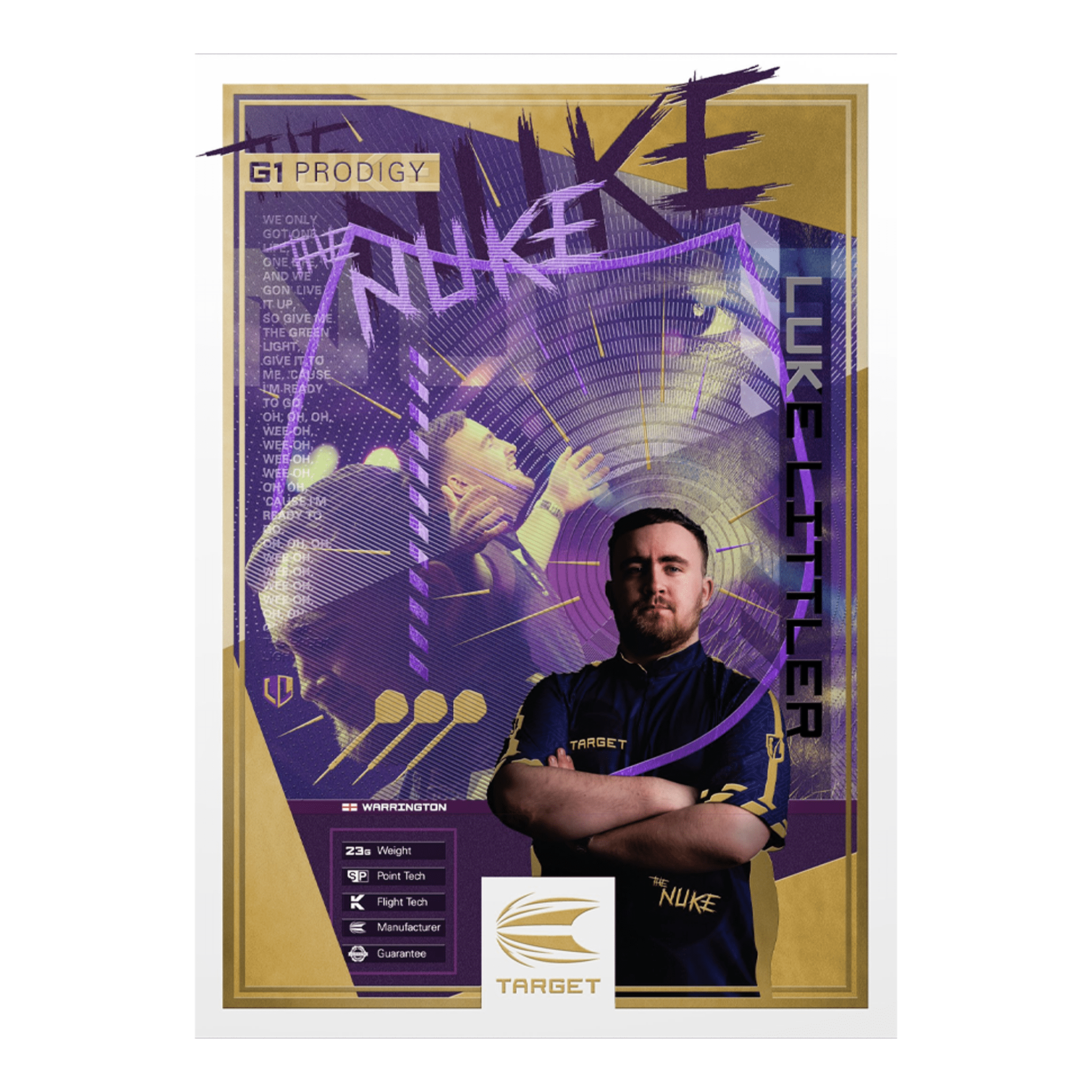 Buy Target Luke Littler Gen 1 Prodigy Swiss Point - 90% Tungsten Steel ...