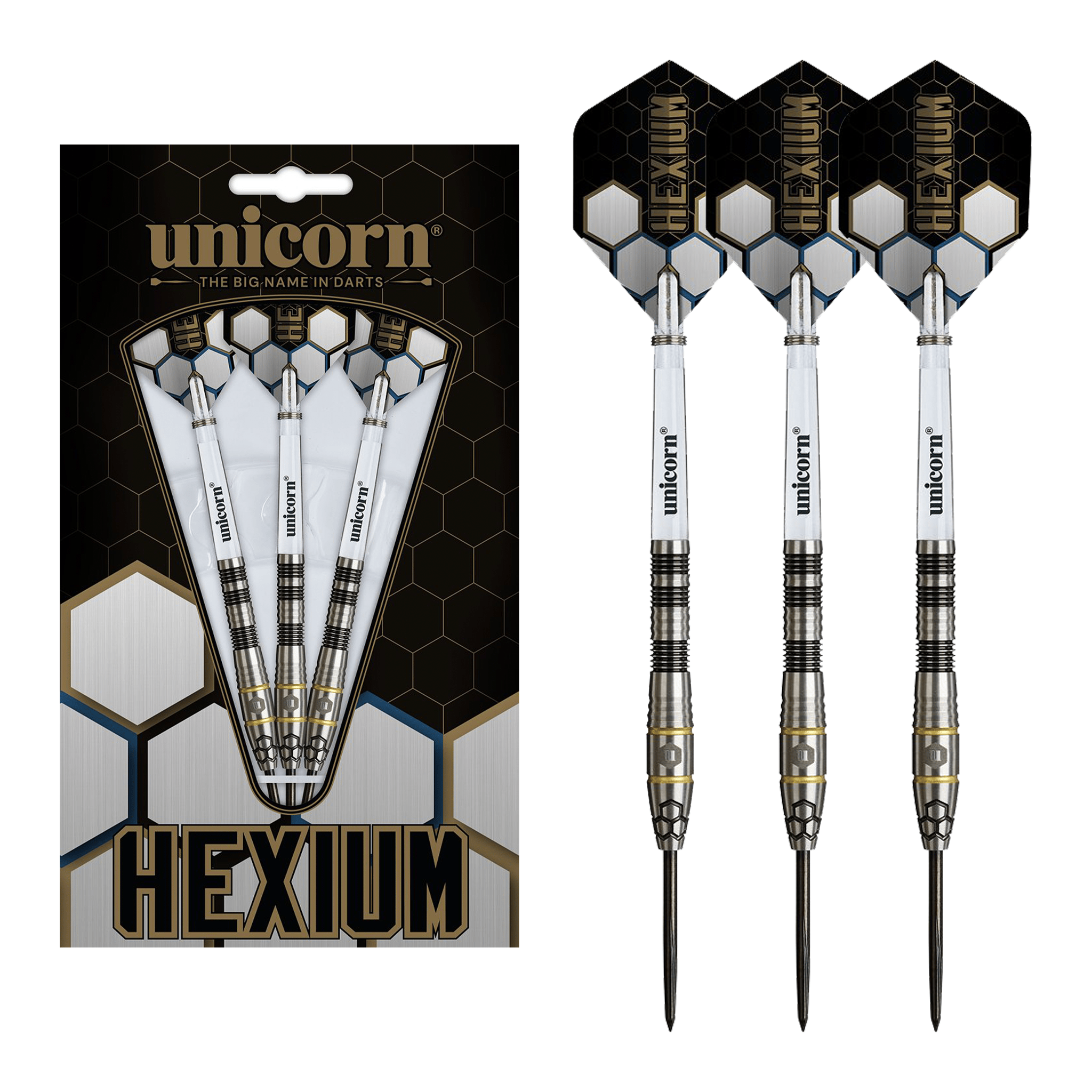 Buy Unicorn Hexium 1 - 90% Tungsten Steel Tip Darts from Darts Online
