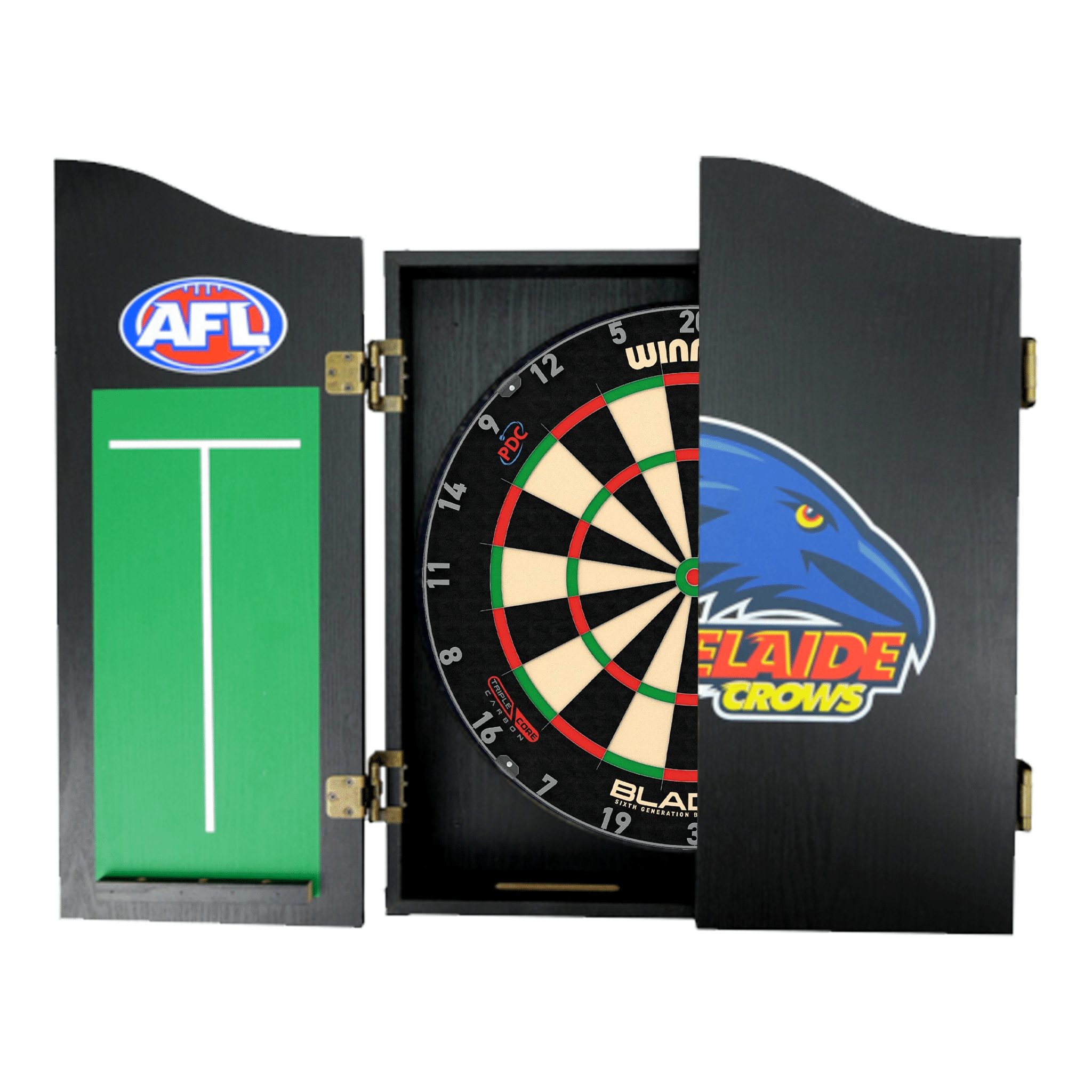 Buy Winmau Blade 6 Dartboard, Official AFL Cabinet & Darts - Complete ...