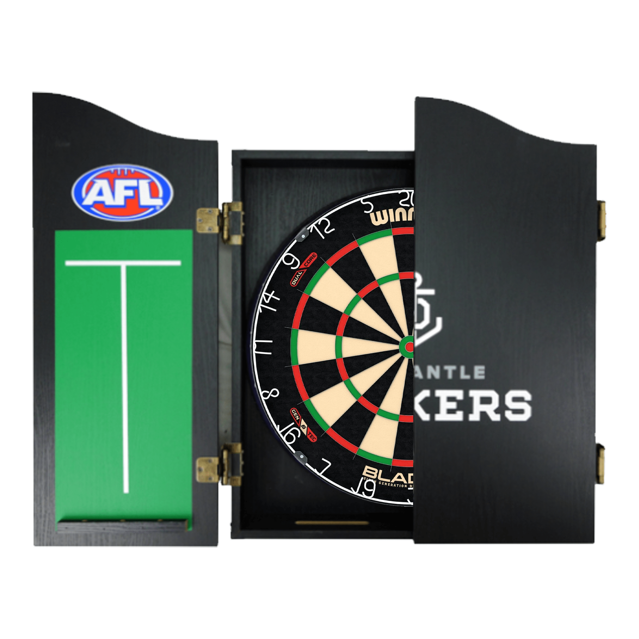 Buy Winmau Blade 6 Dartboard, Official AFL Cabinet & Darts - Complete ...