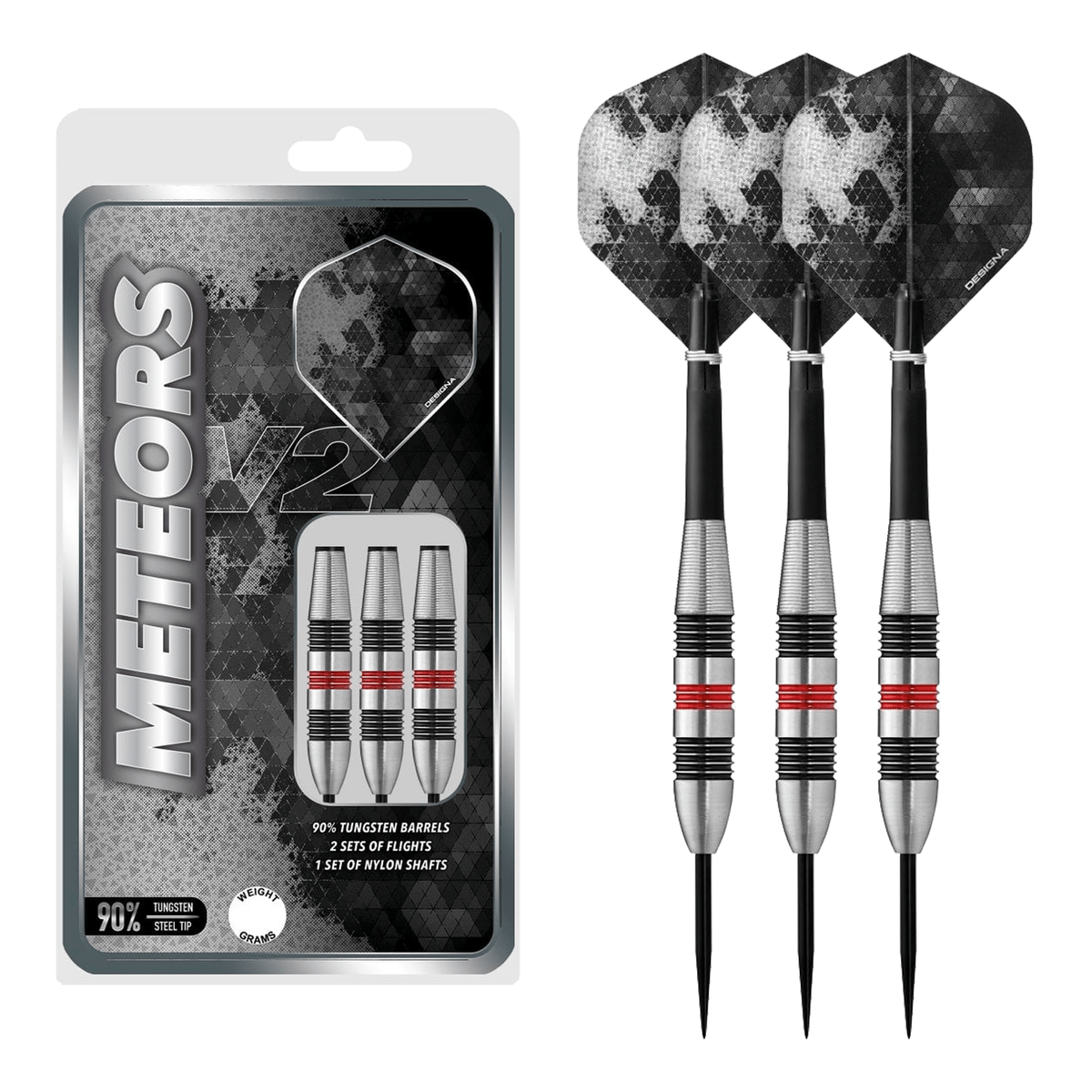 Buy Designa Meteors 90 V2 M2 Darts from Darts Online
