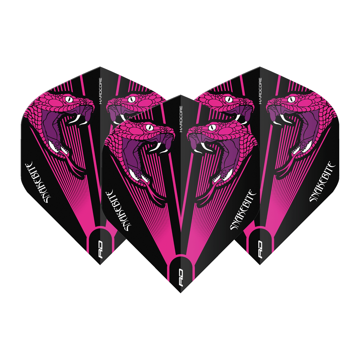 Buy Red Dragon Peter Wright Double Snake Head Hardcore Dart Flights ...